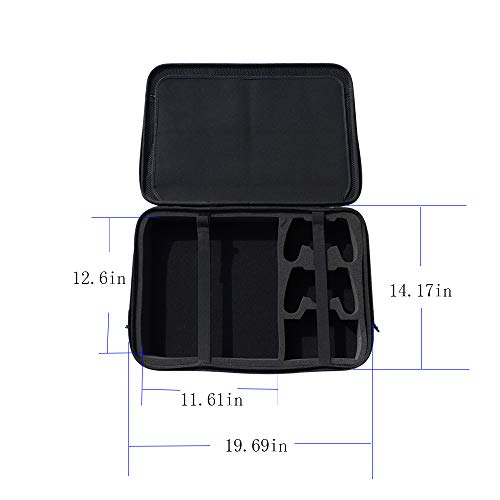 KT-CASE Playstation 4 Case, Playstation 4 Slim/Playstation 4 Pro Console Storage Box PS4 Pro Bag (Black)
