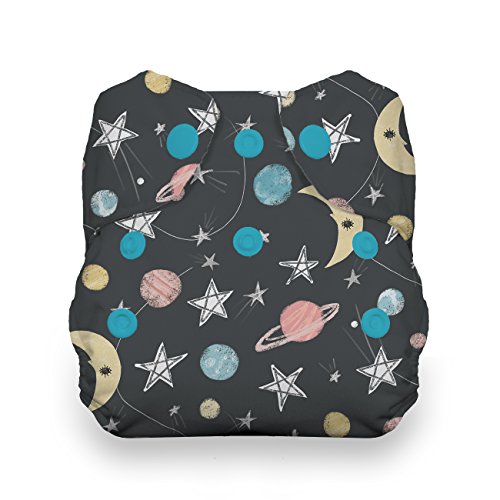 Thirsties Newborn All in One Reusable Cloth Diaper, Snap Closure, Stargazer (5-14 lbs)