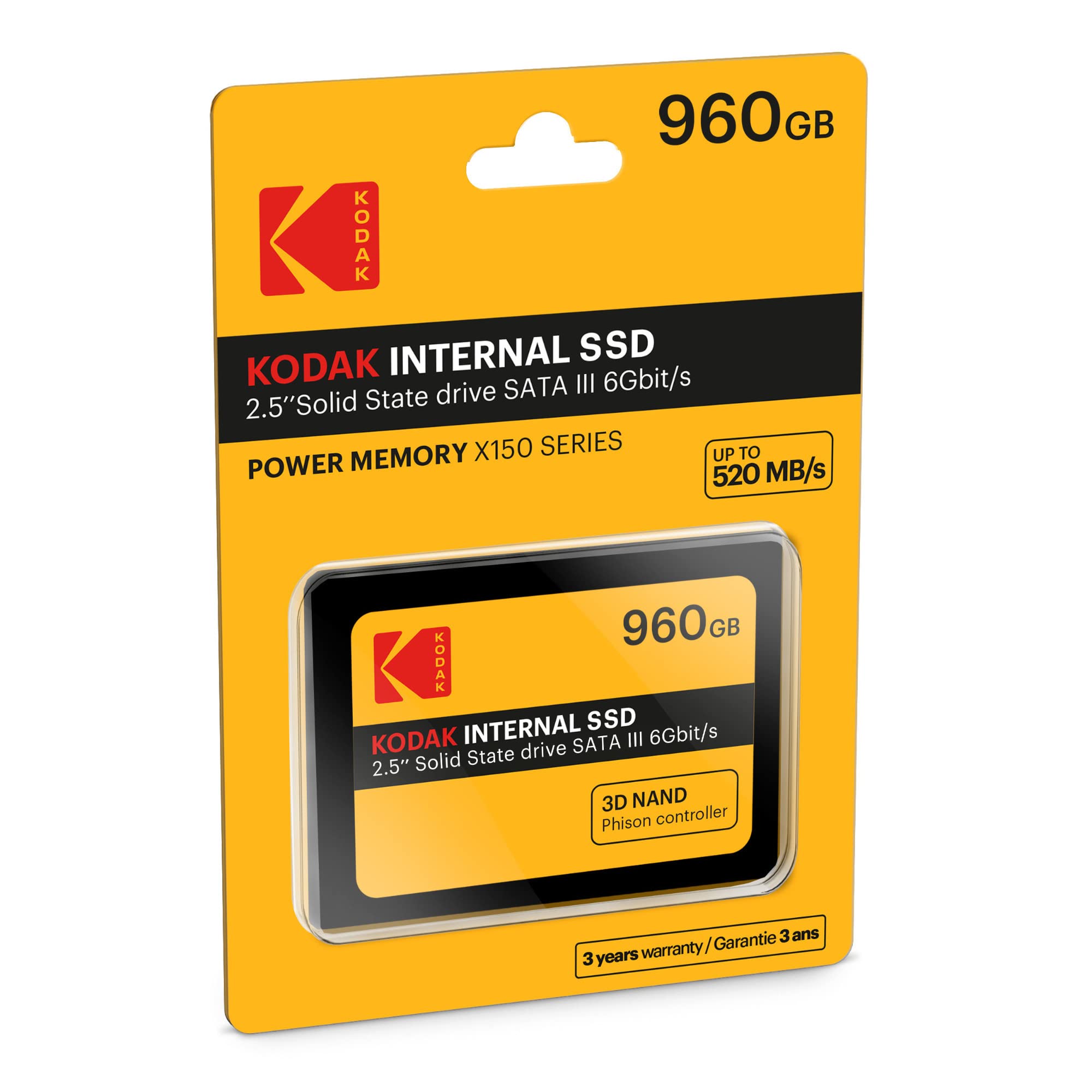 KODAK Internal SSD X150, Yellow, 960GB