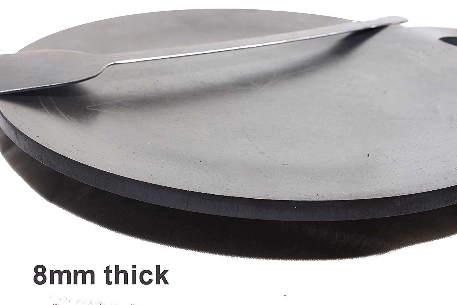 naksha Traditional Iron tawa,dosa Tawa,pan,Kallu Large Size (Black,8mm Thick) (13inch)