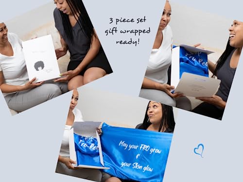 Zeta Phi Beta Sorority Paraphernalia: Satin Bonnets, Satin Pillowcase and Satin Head Scarf - 3 Piece Set; Hair Bonnets for Black Women
