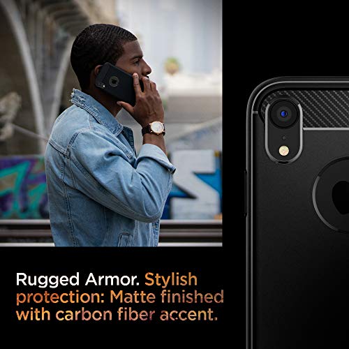 Spigen Rugged Armor Designed for iPhone XR Case (2018) - Matte Black