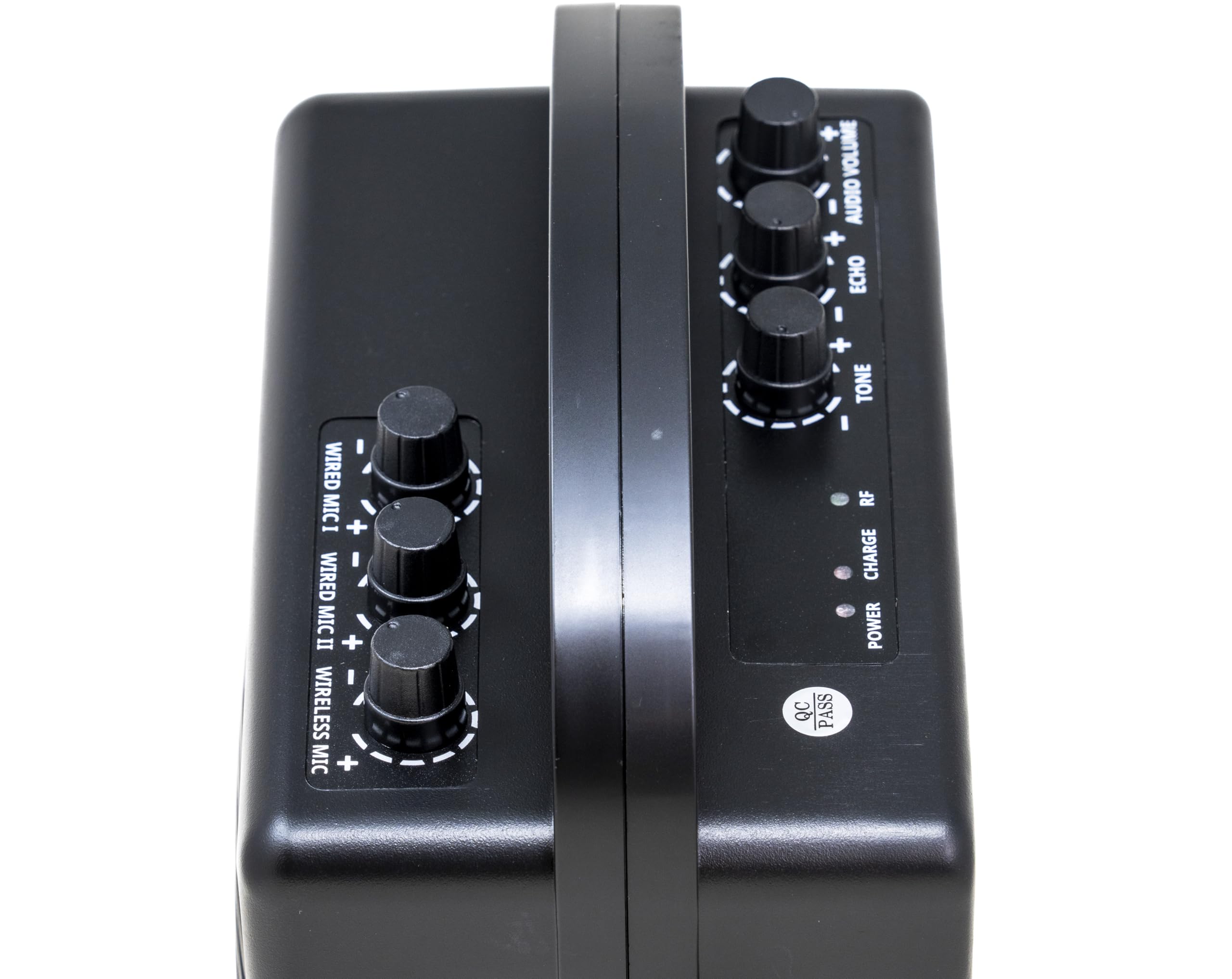 HISONIC HS120BT HL Portable PA System with Wireless Microphones and Lithium Rechargeable Battery and Car Cable Bluetooth Connected with Cell Phones and Pads Black