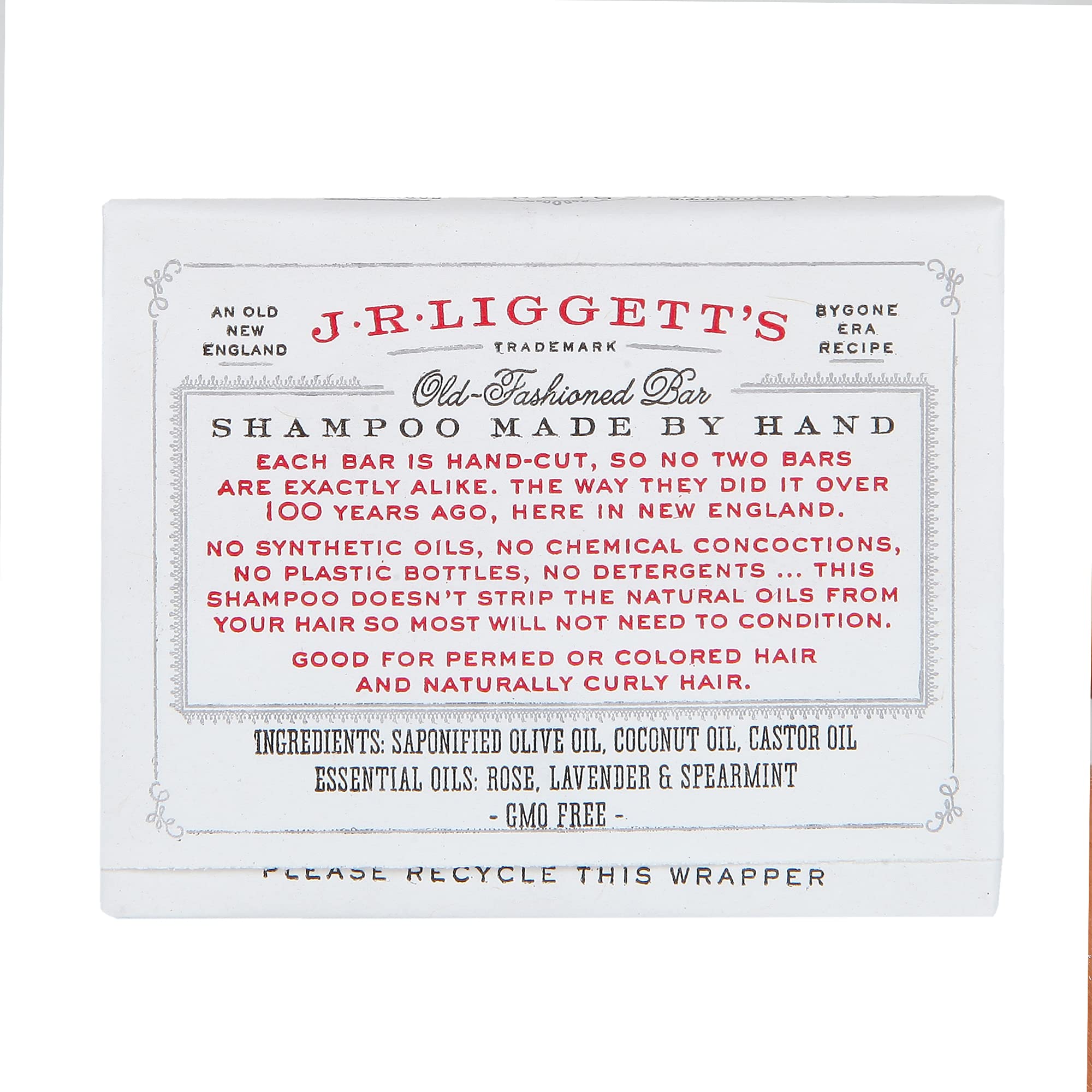 J·R·LIGGETT'S All-Natural Mini Shampoo Bars with Antioxidants - Sulfate-Free, Supports Strong and Healthy Hair, Travel Pouch Pack of 4