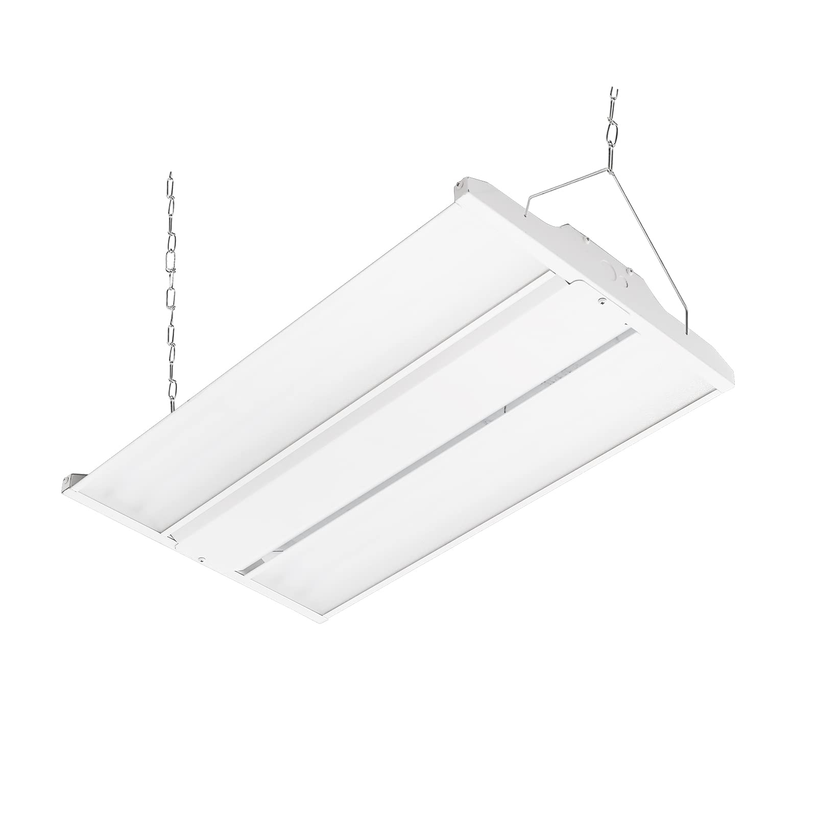 Run Bison 2FT LED Linear High Bay Fixture, 155W LED Shop Light, 20,925lm 135LM/W, 120-277V, 5000K Daylight Linear Hanging Light, UL&DLC Listed - 1PK