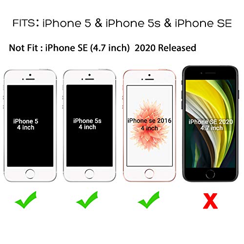 ULAK iPhone SE Case Clear (2016 Edition), iPhone 5s case, iPhone 5 case, Clear Slim Fit 5/5S/SE Case with Transparent Flexible Soft TPU Bumper Shock-Absorption Cover -Retail Packaging - HD Clear