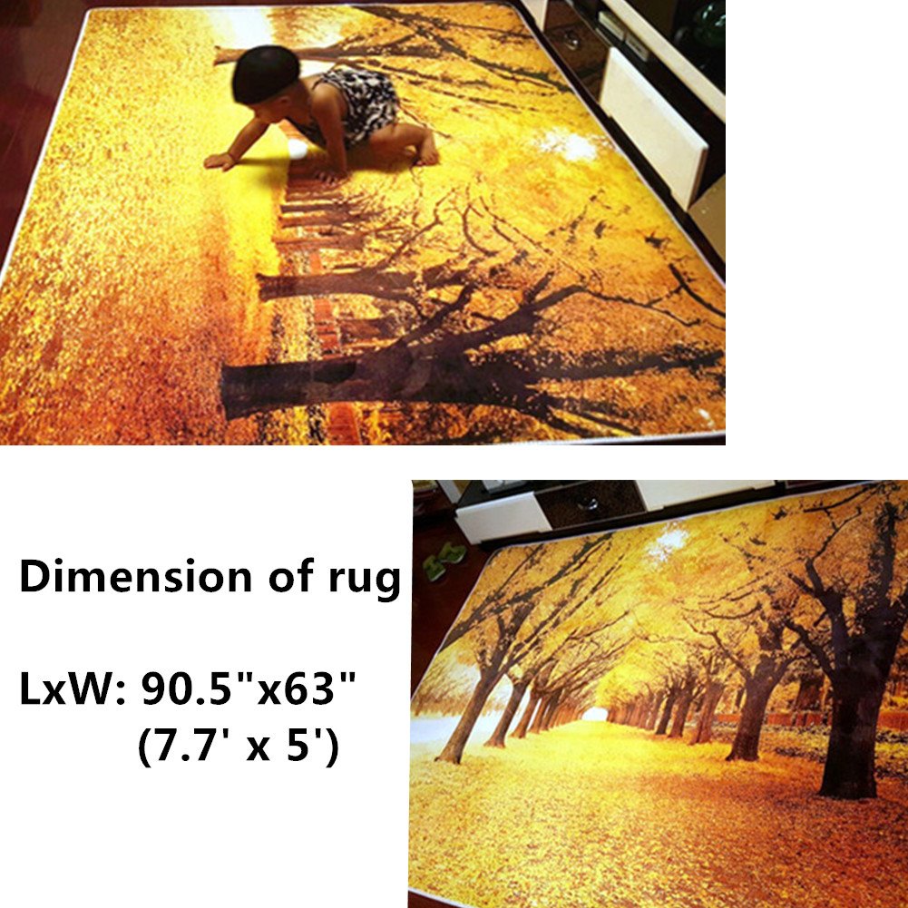 ZaH Thin Area Rug Non-Slip Doormat Carpet Printing Rug for Living Room, Bedroom, Kitchen, Bathroom (2x3 - 19.7"x31.5", Beach)