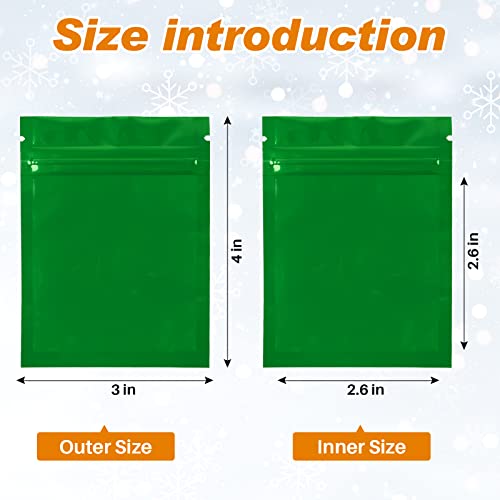Wankko 100 Pcs Premium Smell Proof Double-Sided Color Mylar Foil Flat Heat Sealable Sample Ziplock Bag 7.5x10cm