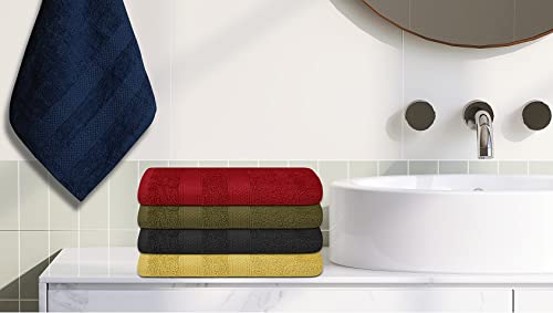 ZUPERIA Classic Hand Towels - 10 Pack - 16" x 28" - Ultra Soft 100% Cotton Large Bathroom Towels, Highly Absorbent Towel for Bathroom, Ideal for Pool, Home, Gym, Spa, Hotel (Assorted)