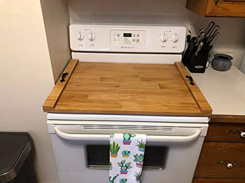 Rustic Stove Top Cover, Wooden Tray For Stove, Wood Stove Top Tray, Stove Tray, Decorative Tray