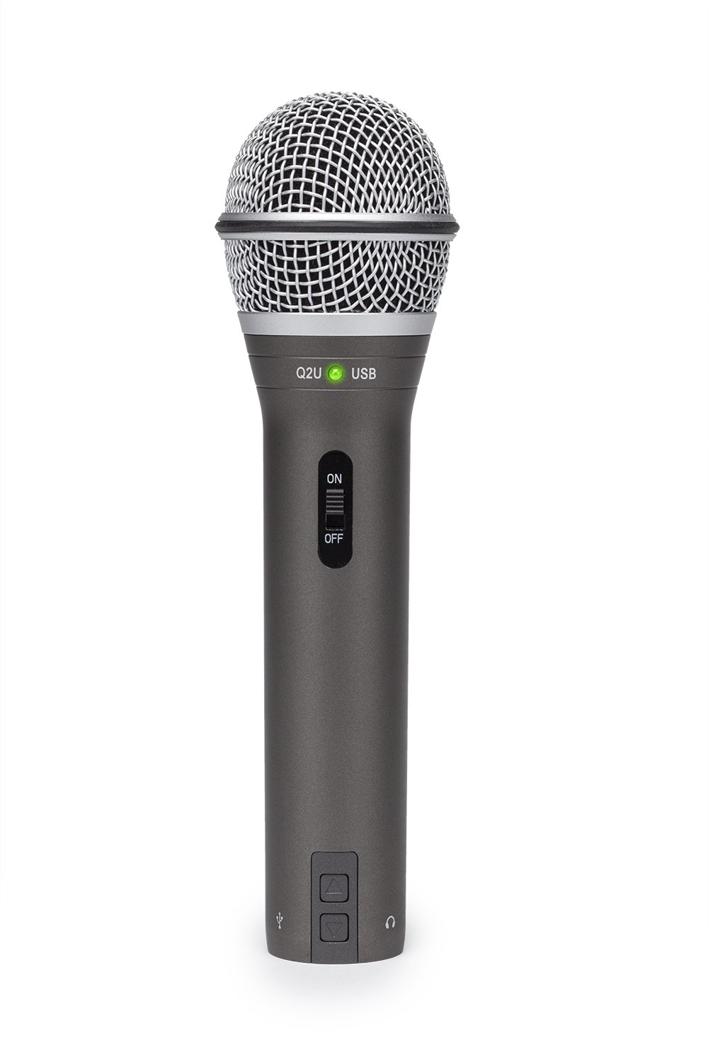 Samson Podcasting Kit with Q2U USB/XLR Dynamic Microphone, SR850 Studio Headphones and MBA28 Desktop Boom Arm Stand,Grey