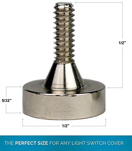 UbiGear Magnetic Push Paper Pin Refrigerator Magnet Tack Pushpin Coat Hook Holder (Screw-4)