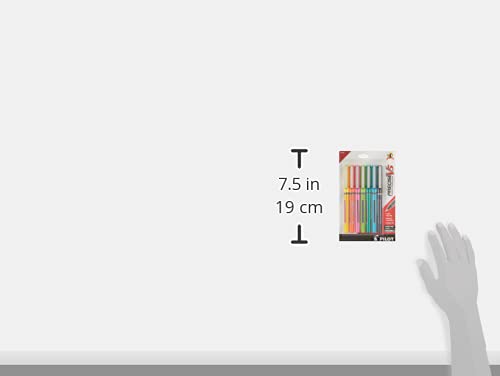 PILOT Precise V5 Stick Liquid Ink Rolling Ball Stick Pens, Extra Fine Point (0.5mm) Assorted Ink Colors, 7-Pack (31887)