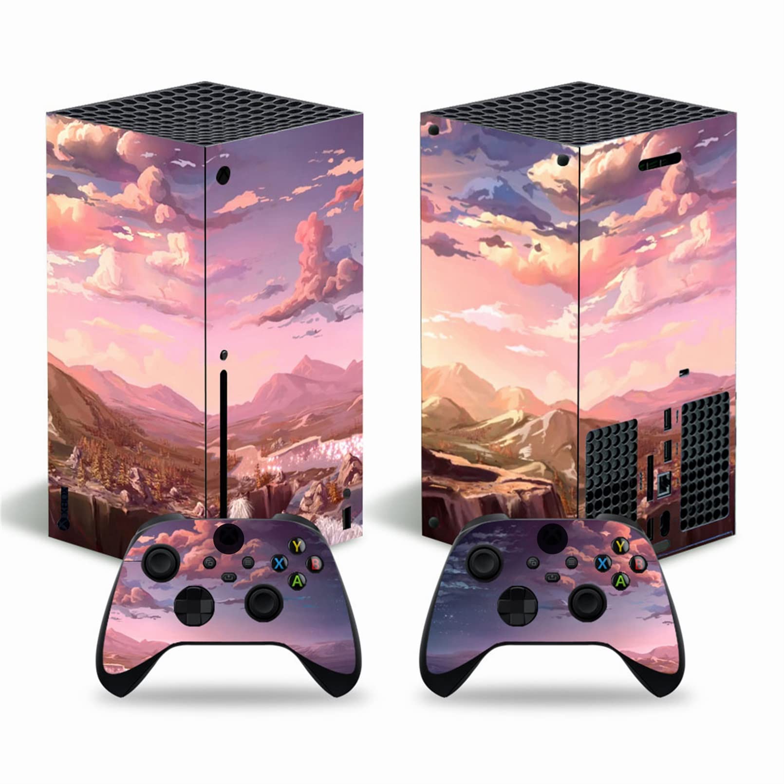 Top factory Skin Decal Protective Vinyl Skin Decal Cover for Series X Console Skins Wrap Sticker with Two Free Wireless Controller Decals 96510 Decal