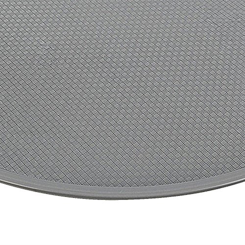 Wekioger Plastic Round Serving Tray, 13.5-Inch, Set of 3 (White, Black, Grey)