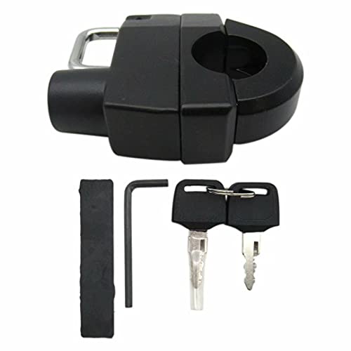 Gxcdizx New! Motorcycle Universal Helmet Lock Helmet Lock with Two Keys Fits for 25mm Engine Crankcase Crash Bar Motorbike
