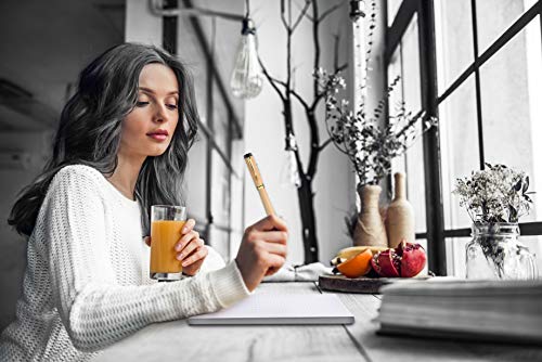 Wordsworth and Black's Calligraphy pen a Luxury Wooden Bamboo Fountain Pen Gift Case (Maple Wood) Refillable Ink Converter-Smooth Ink Flow For Precision Writing,Calligraphy, Journaling, Drawing-Grad