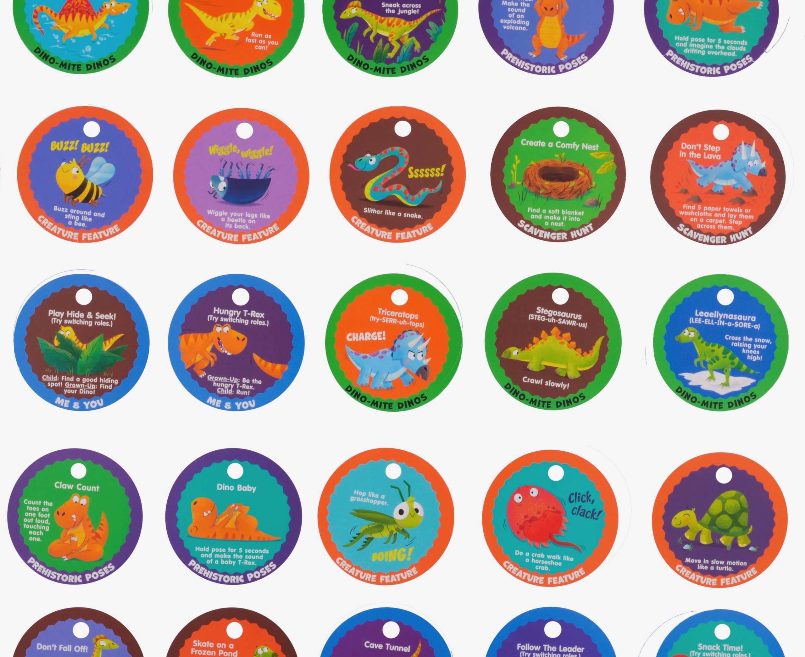 MOLLYBEE KIDS Dino Stomp and Roar, Toddler and Preschool Dinosaur Activity Cards, Gifts for 3, 4 Year Olds, Toddler Activities