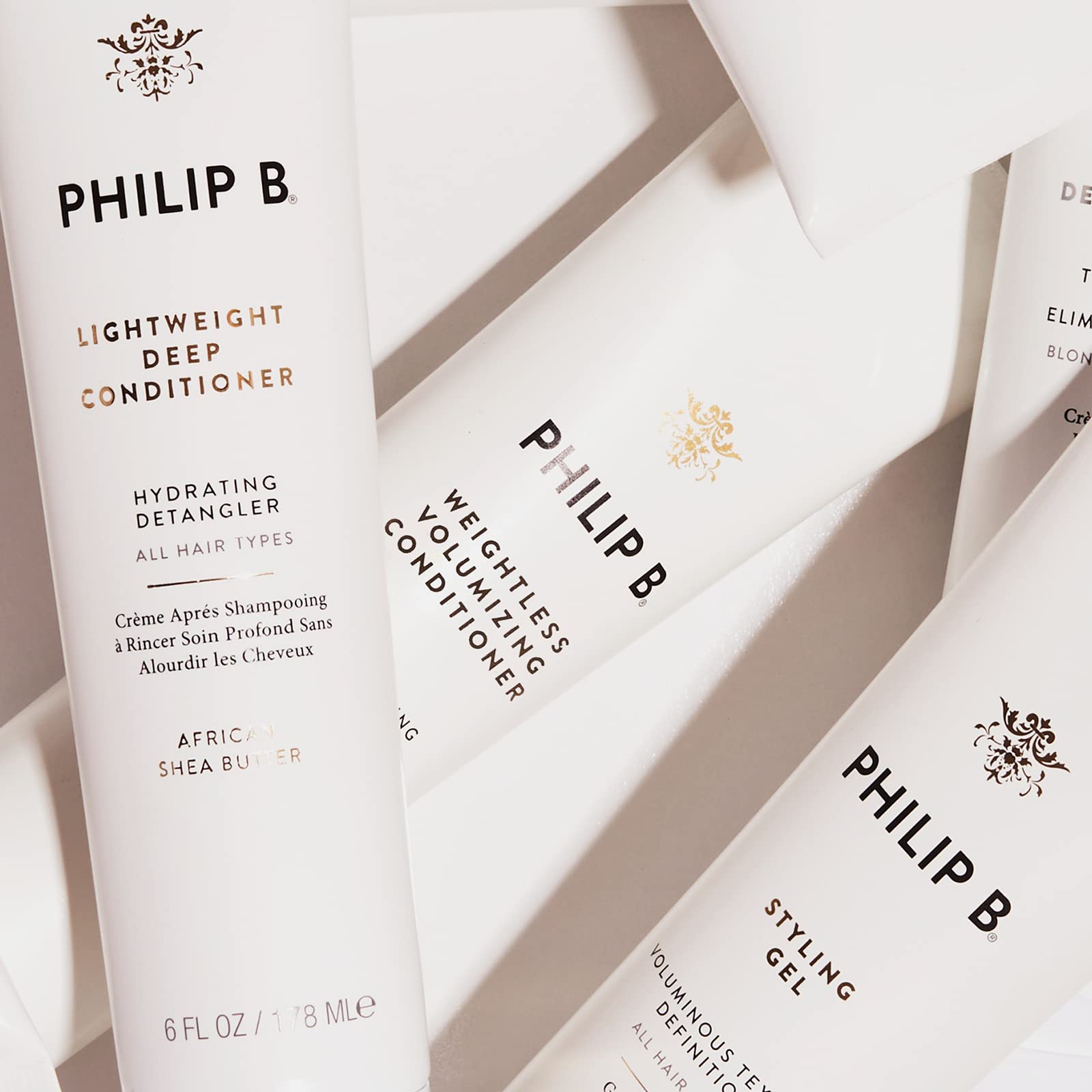 PHILIP B Light-Weight Deep Conditioner 6 oz. (178 ml) | Hair Moisturizer Detangler, Adds Shine and Smoothness to Hair, All Hair Types