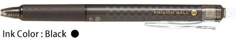 Pilot Frixion Knock Ball Retractable Erasable Gel Ink Pen, Design Series Chequered Pattern, Black Ink,0.5mm, 6 Designs Set
