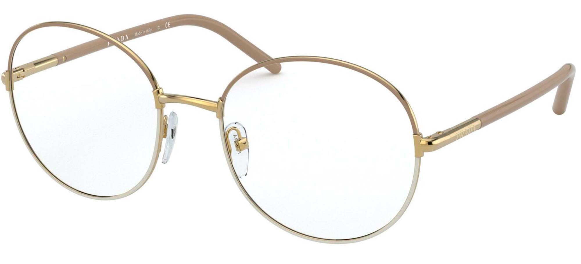 Prada PR 55WV Women's Eyeglasses Beige/White 51