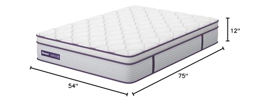 Sersper Full Size Mattress - 12 Inch Hybrid Mattress with Memory Foam & Heavier Coils - Ergonomic Design for Pressure Relief - Medium Firm Feel - CertiPUR-US Certified