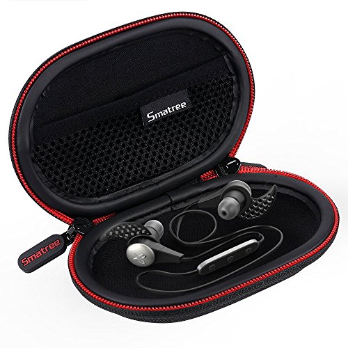 Smatree Headphone Hard Case Compatible with BeatsX, Beats Flex, Powerbeats2, Powerbeats3 Earphones, Bluetooth Sports Headphones,Portable Carrying Case Storage Bag for Earphone, Earbud(Black)