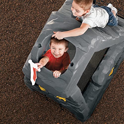 Step2 Skyward Summit Climber β Authentic Kids Playset Rock Climbing Wall with Four Unique Climbing Walls, Two Cargo Nets, Floor Net, and Flag β Rock Climbing Jungle Gym for Backyard