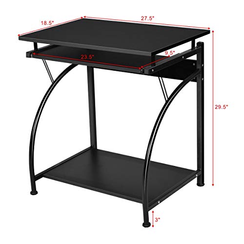 Tangkula computer desk, check the box to confirm match more than one existing, select the correct product. Some, 29" H Without Wheel, Black