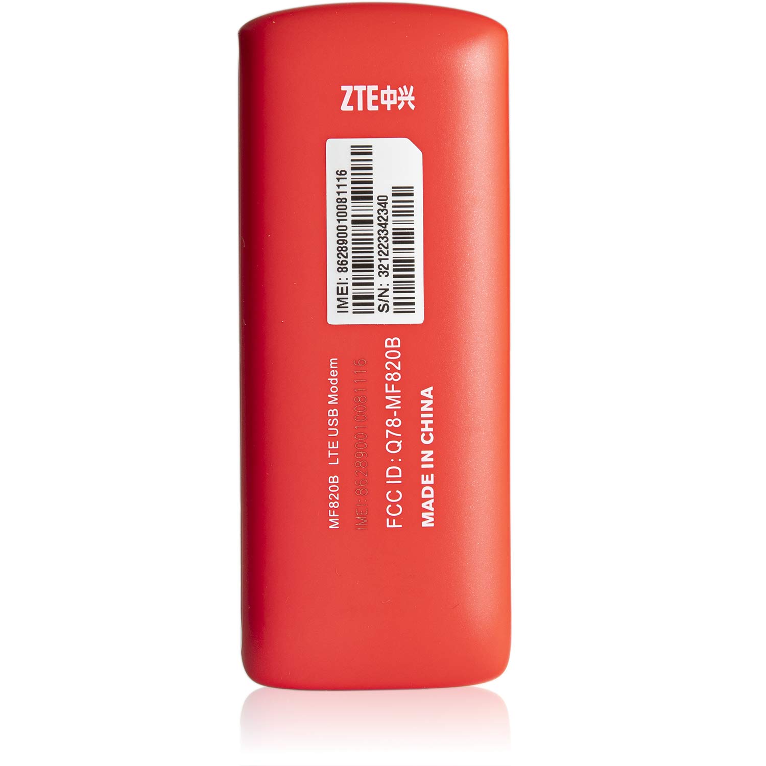 ZTE MF820B 4G LTE USB Modem (GSM Unlocked) - Retail packaging