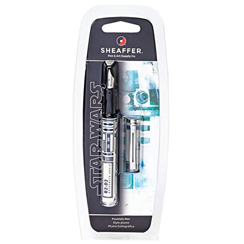 Sheaffer Pop Star Wars R2-D2 Fountain Pen with Chrome Trim and Medium Nib