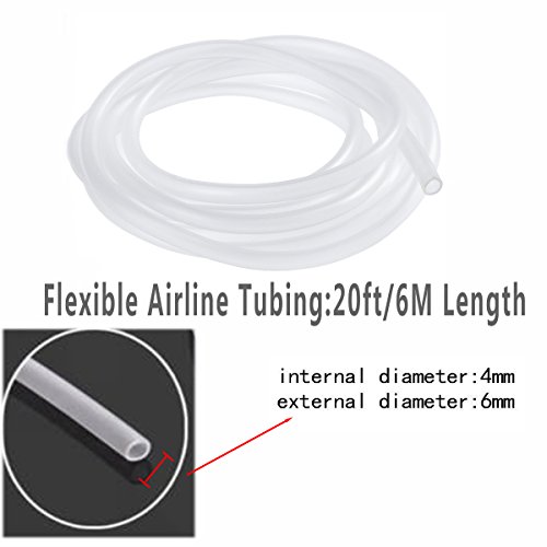 Saim Aquarium Fish Tank Mineral Air Bubble Air Stone Bar 16-Inch (Green/Blue) with 20Ft Clear Air Line.