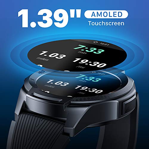 TicWatch S2, Waterproof Smartwatch with Built-in GPS for Outdoor Activities, Wear OS by Google, Compatible with Android and iOS (Black)