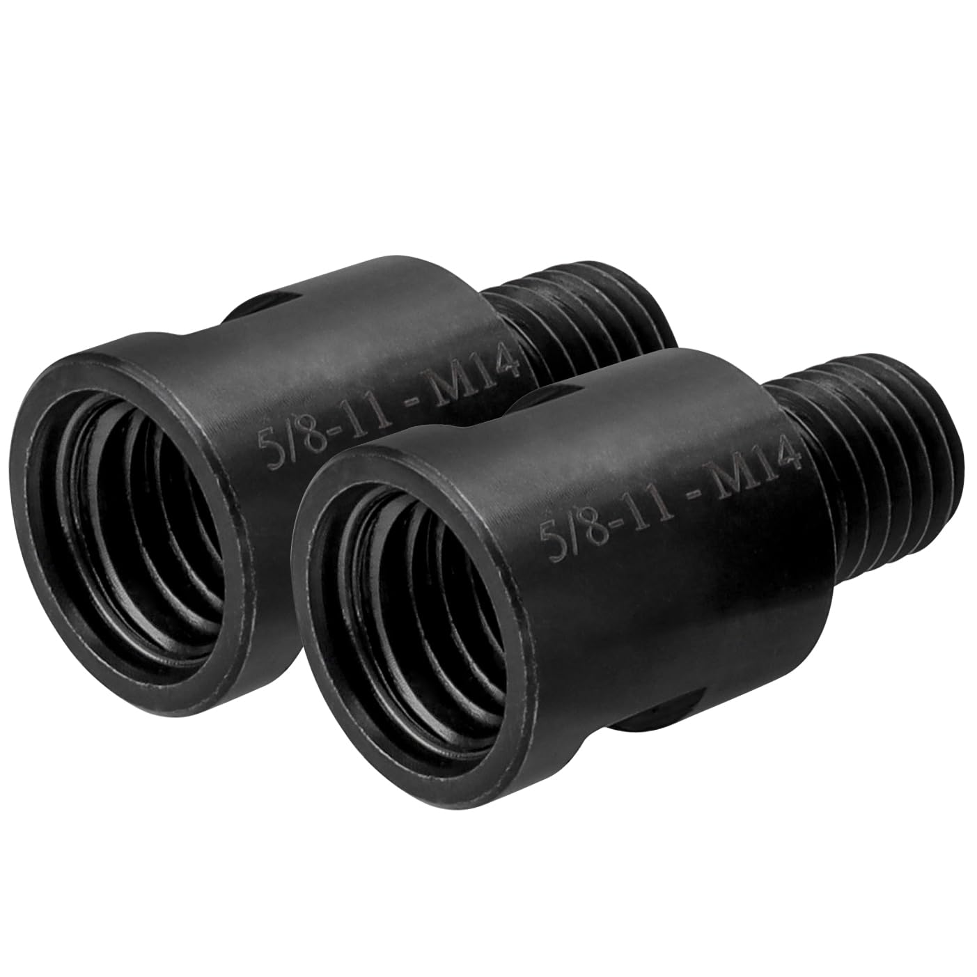 Yakamoz 2Pcs 5/8"-11 Female to M14 Male Angle Grinder Attachment 5/8"-11 to M14 Adapters Rotary Polisher M14 Thread Adaptor Converter