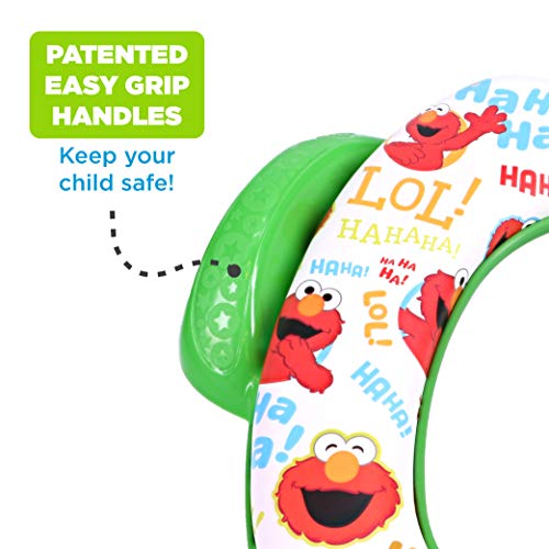 Sesame Street "So Funny Elmo" Soft Potty Seat and Potty Training Seat - Soft Cushion, Baby Potty Training, Safe, Easy to Clean