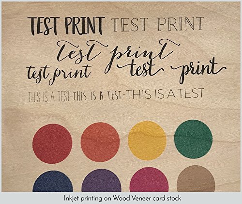 White Birch Wood Veneer Paper from Cardstock Warehouse 8.5 x 11 inch - 12Pt Text - 10 Sheets