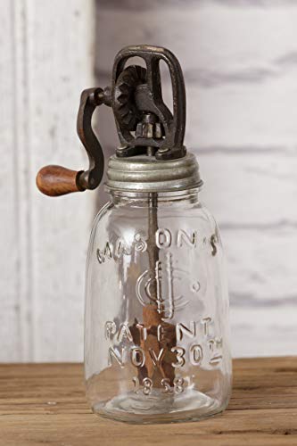 Your Heart's Delight Rounded Butter Churn-Decorative Use Only, Multi