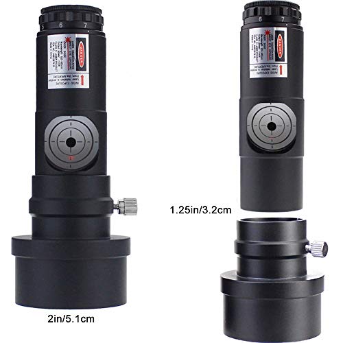 Telescope Laser Collimator 1.25inch, Bysameyee Calibrator with 2ββ Adapter for Newtonian Reflector Telescope Collimation