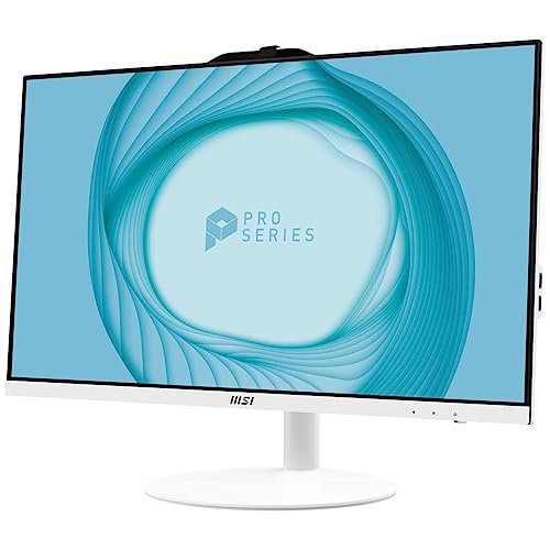 MSI PRO AP272 AIO Desktop, 27" FHD IPS-Grade LED, Intel Core i7-12700, 16GB Memory, 250GB SSD, WiFi 6, BT 5.1, Black, 3-YR Warranty, Windows 11 PRO (12M-030US)