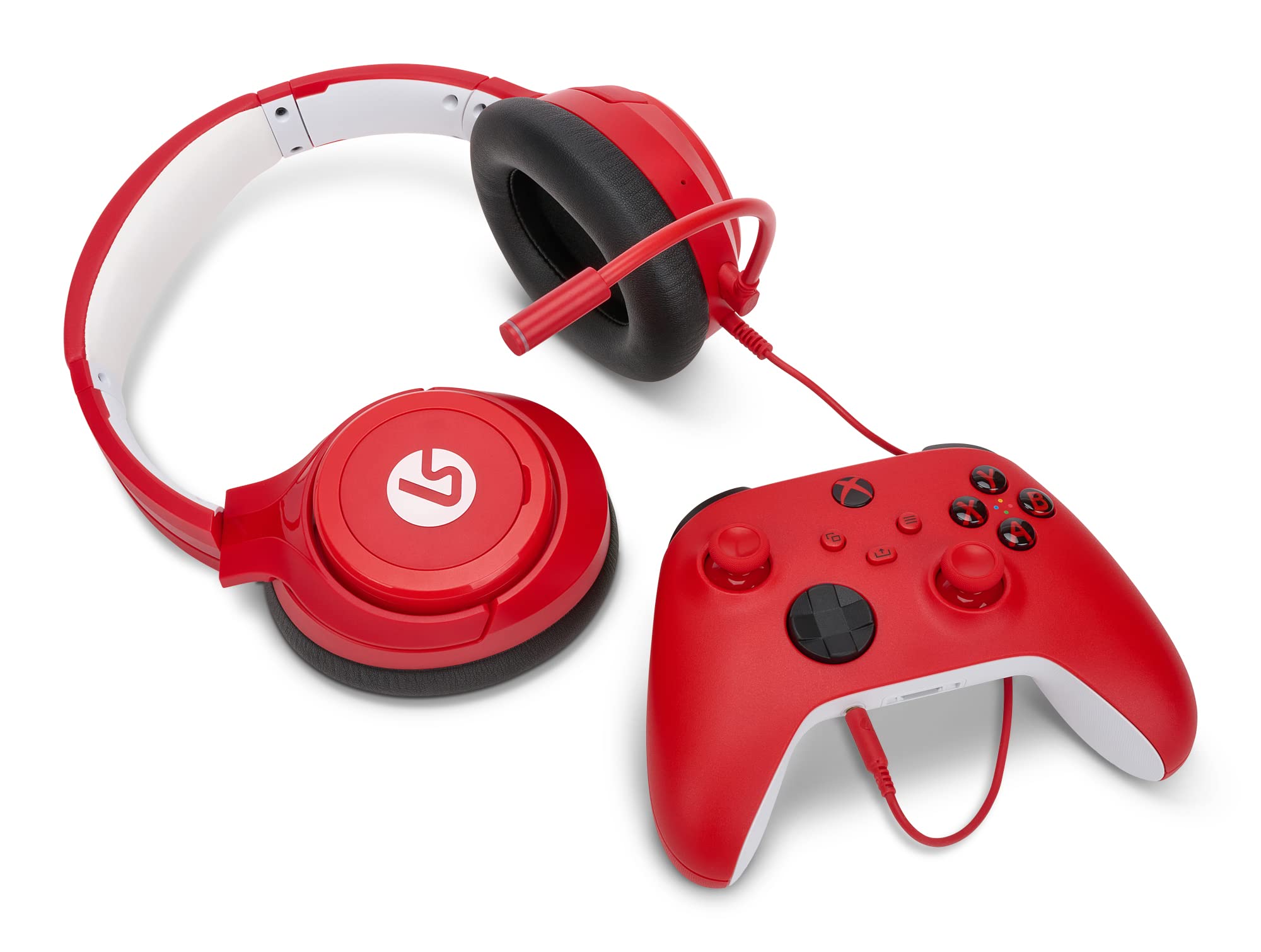 LucidSound LS10X Wired Gaming Headset for Xbox Series X|S - Pulse Red, Xbox One, Xbox One X, Xbox One S, Xbox 360, PC, Mac, VR, Android, and iOS, Mobile, headphones, chat, gaming audio