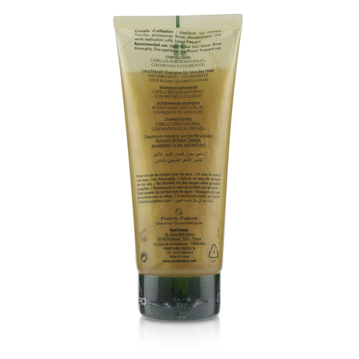 Rene Furterer OKARA BLONDE Brightening Shampoo, Natural Highlighted & Bleached Blonde, 6.7 oz.