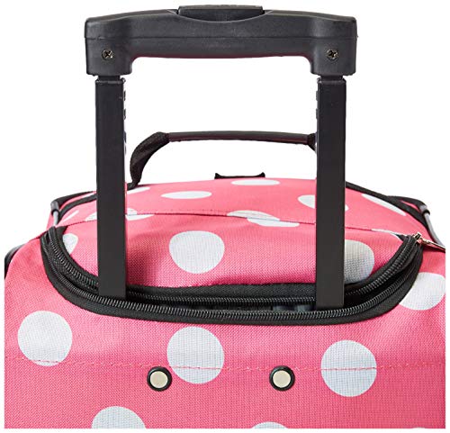 Rockland Rolling Duffel Bag, Pink, 22-Inch