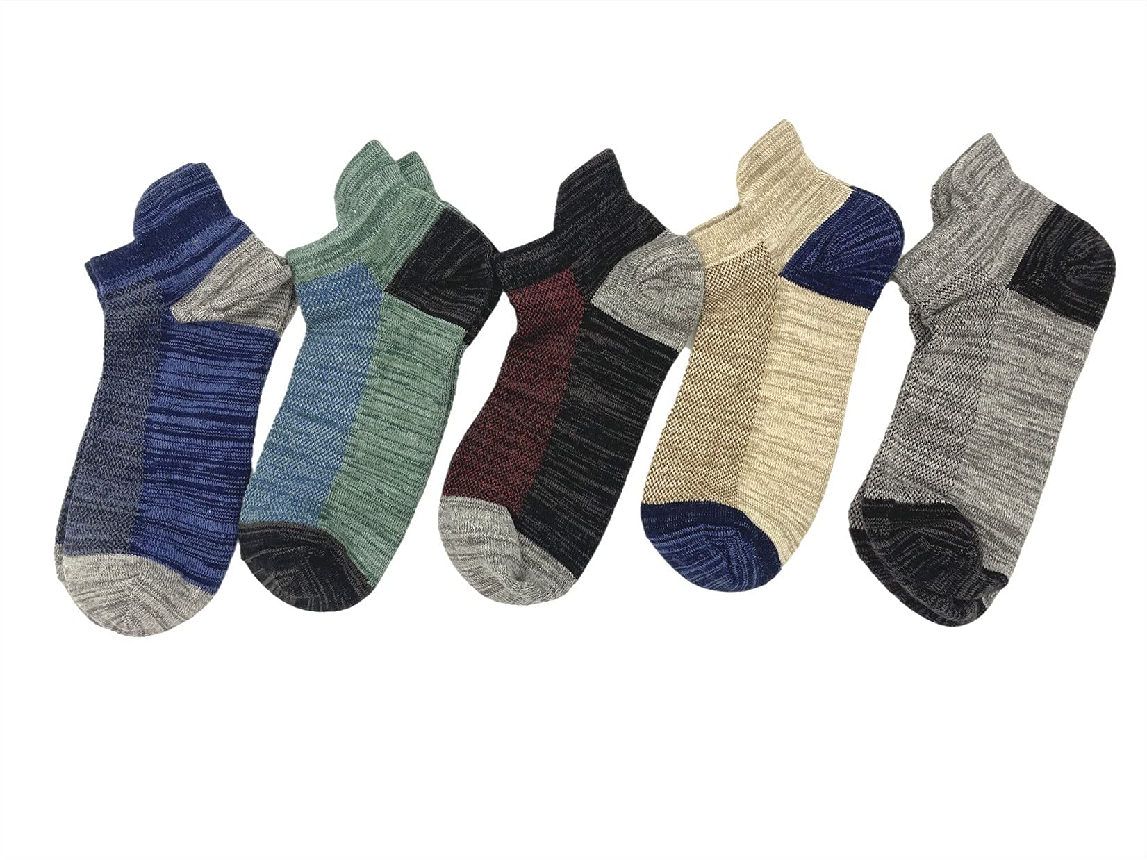 Gold Home men socks Breathable and odor-proof high stretch socks for men 5 Pairs, 8-11 (C-50)