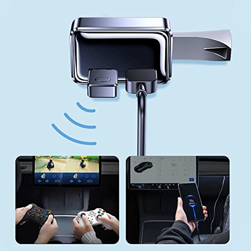YOUNICE Car USB Hub 3.0 High Speed 3 Ports Mini Cube USB Docking Station Glove Box USB Adapter for Model 3 Model Y (Silver)