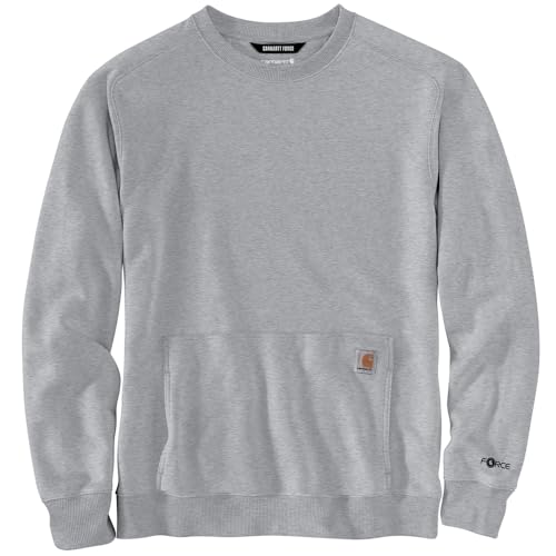 Carhartt Men's Force Relaxed Fit Lightweight Crewneck Sweatshirt, Marine Blue, X-Large