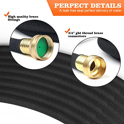 Soaker Hose 10 FT for Garden 1/2" Diameter Irrigation Hose Save 70% of Water Solid Brass Interface Eminently Suitable for Lawn and Garden Beds Cover