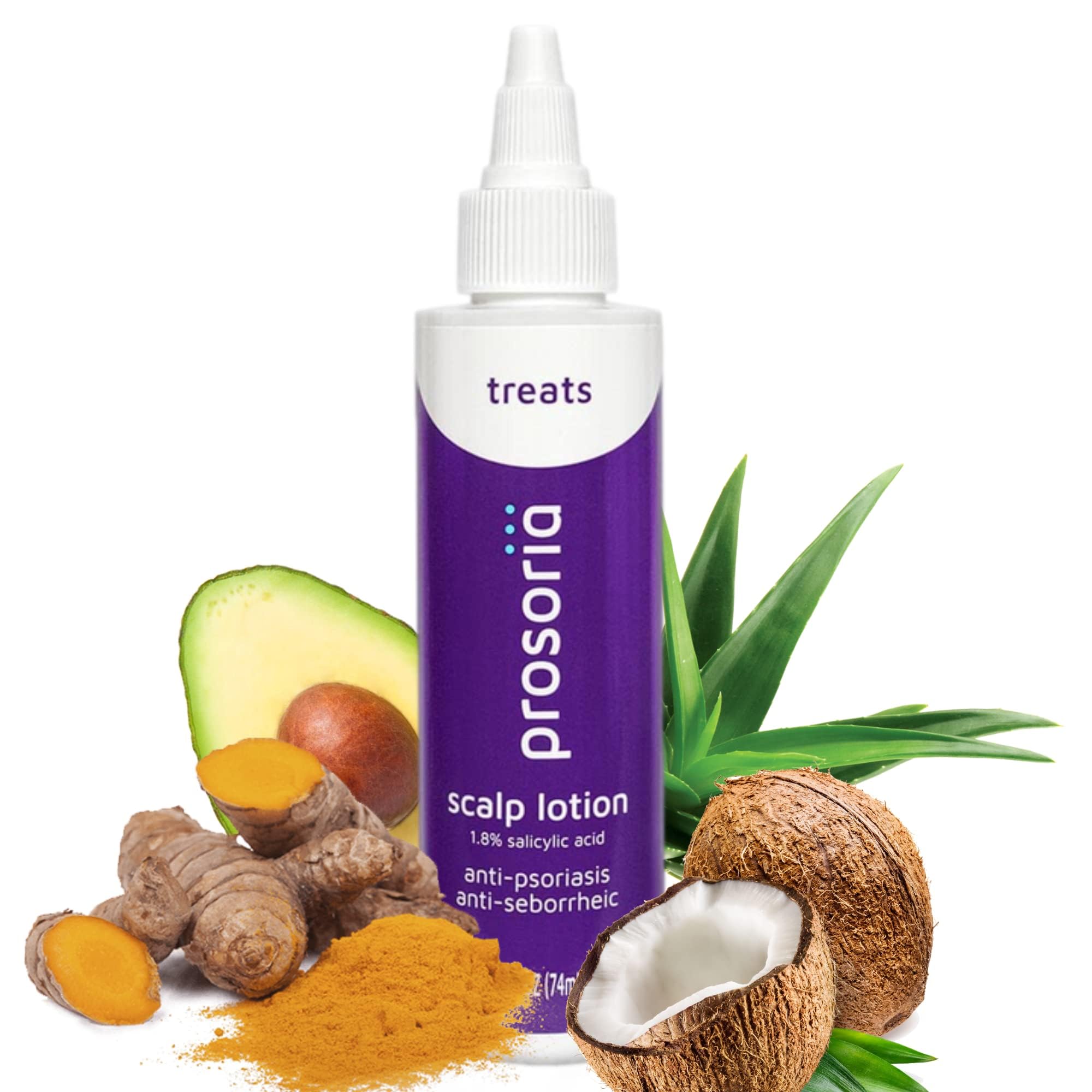 Prosoria Scalp Lotion (2.5 oz) Relieves and Prevents Scalp Psoriasis and Dandruff Symptoms Fast Including Itching, Flaking, Scaling, Irritation and Dryness 2.5 oz