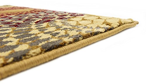 Unique Loom Barista Collection Area Rug - Java (5' 3" x 8' Rectangle, Beige/ Black)