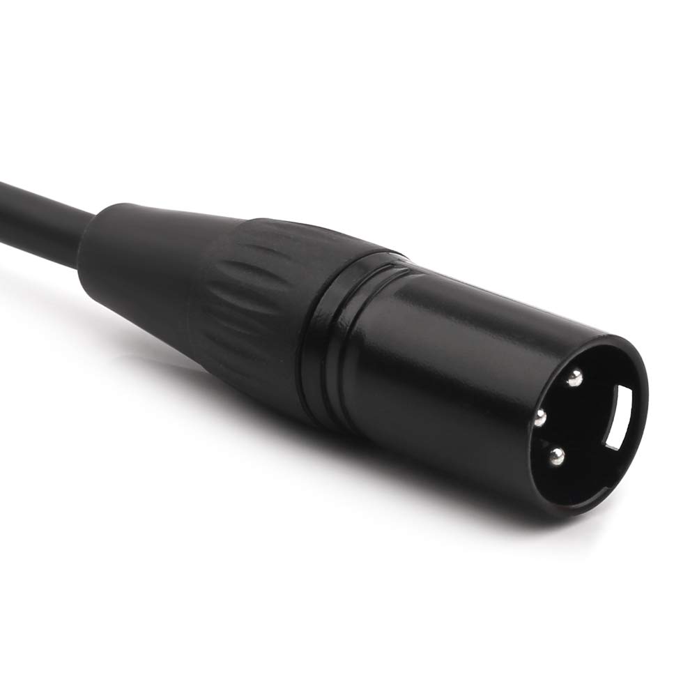 NANYI 6.35mm (1/4 Inch) Male TS Male to XLR Interconnect Audio microphone Cable (XLR-F-1.6FT)