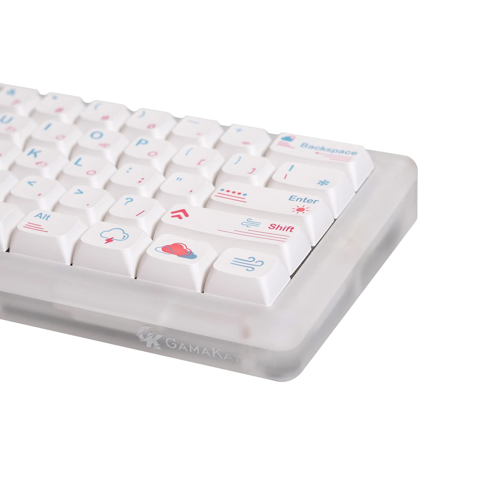 GK GAMAKAY K61 Pro 60% RGB Gasket Mechanical Keyboard, Bluetooth/USB-C Wired/2.4GHz Wireless 61 Keys Hot Swap Gaming Keyboard with CNC Acrylic Base XDA Profile PBT Keycaps (Gateron Brown Switch)